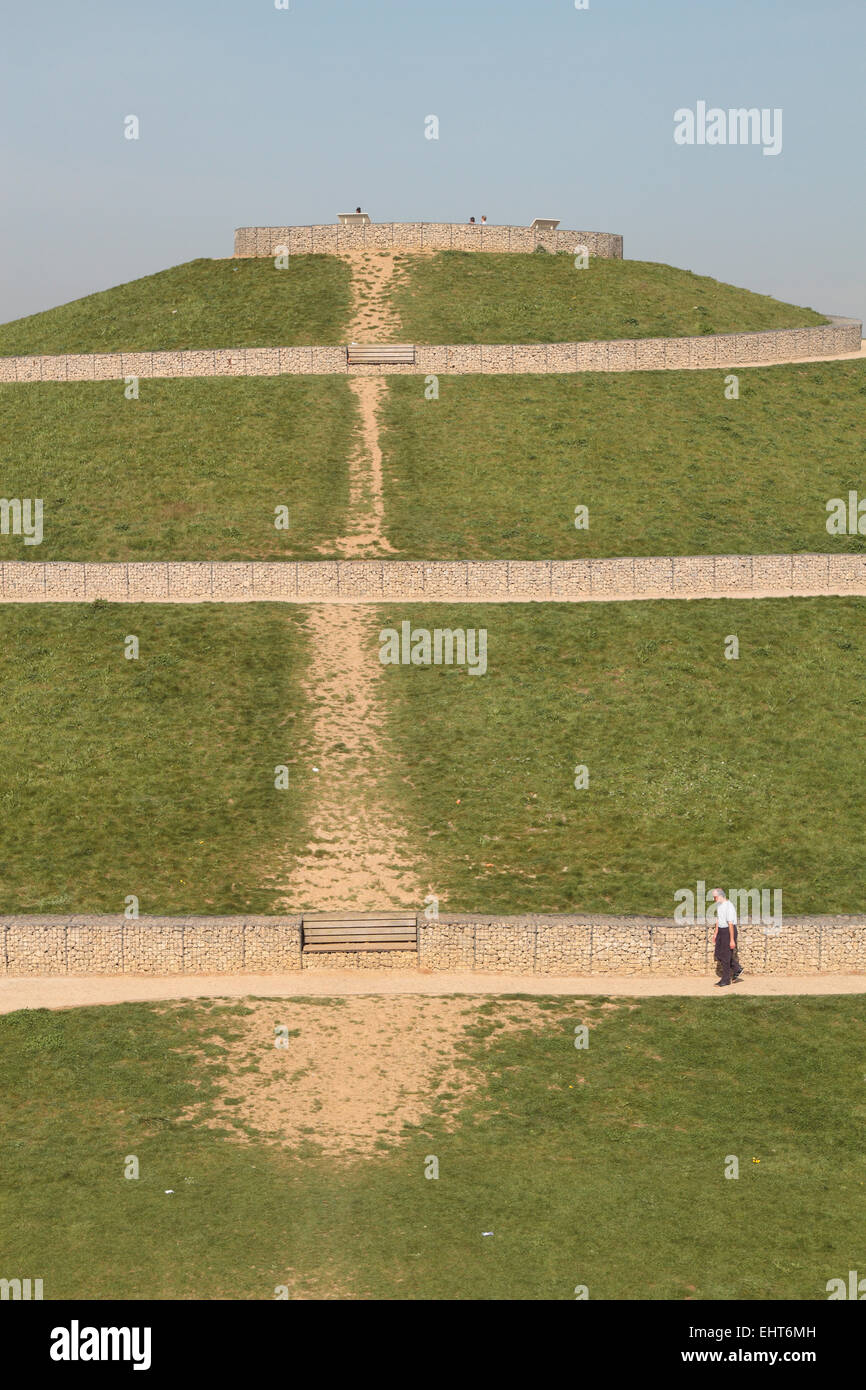 One of the four mounds in Northala Fields, Northolt, London, UK Stock ...
