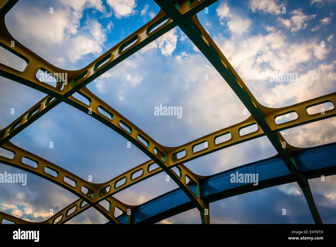 Architectural details on the Howard Street Bridge, in Baltimore ...