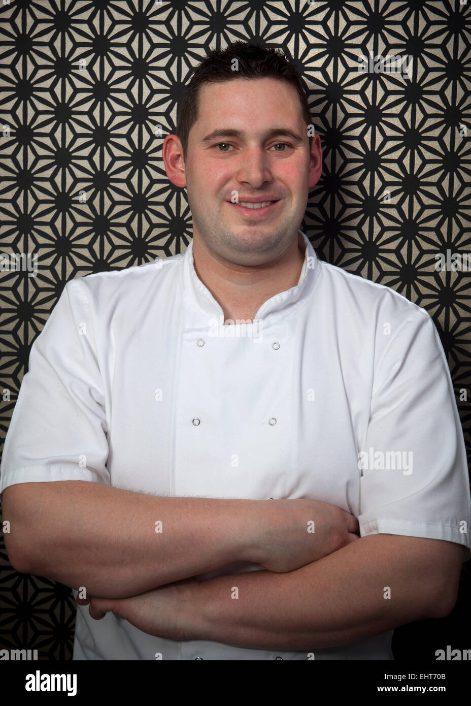 Mark Kempson Head Chef at Kitchen W8 Stock Photo - Alamy