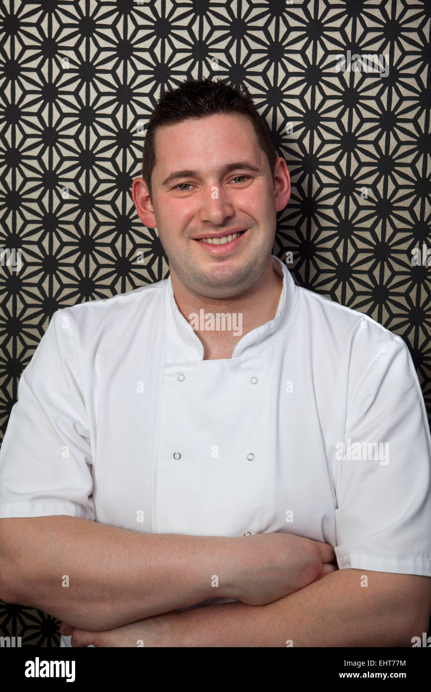 Mark Kempson Head Chef at Kitchen W8 Stock Photo - Alamy