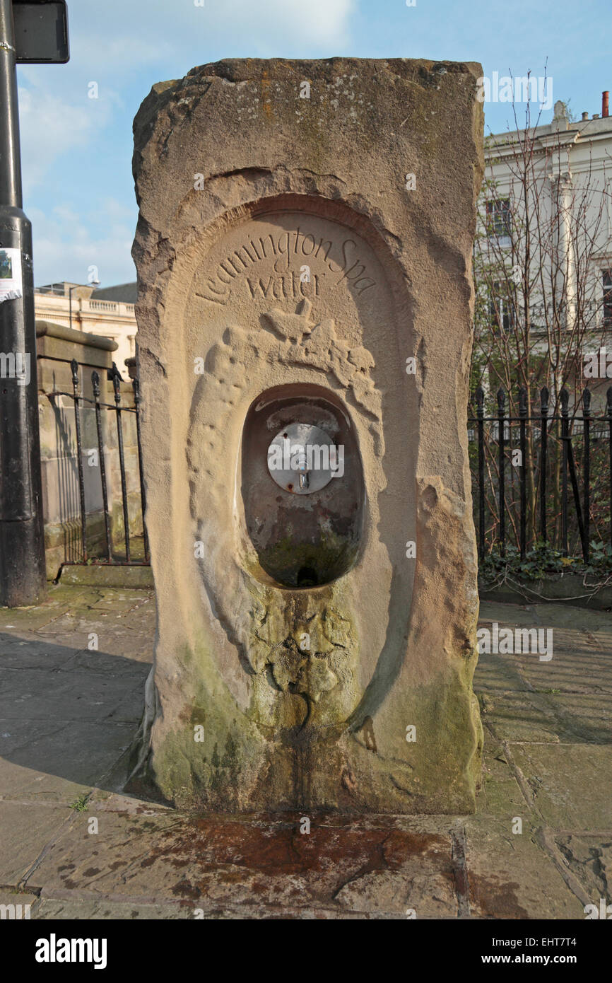 A spring water fountain in Royal Leamington Spa, Warwickshire, England ...