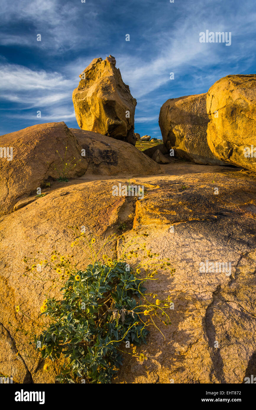 Large boulders at Mount Rubidoux Park, in Riverside, California Stock ...
