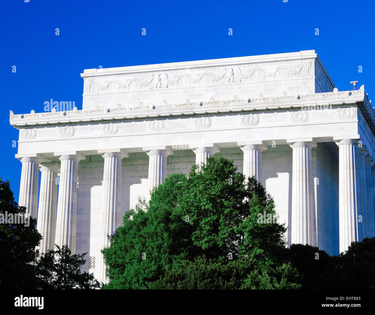 Famous Marble Lincoln Memorial Closeup, Washington DC Stock Photo - Alamy