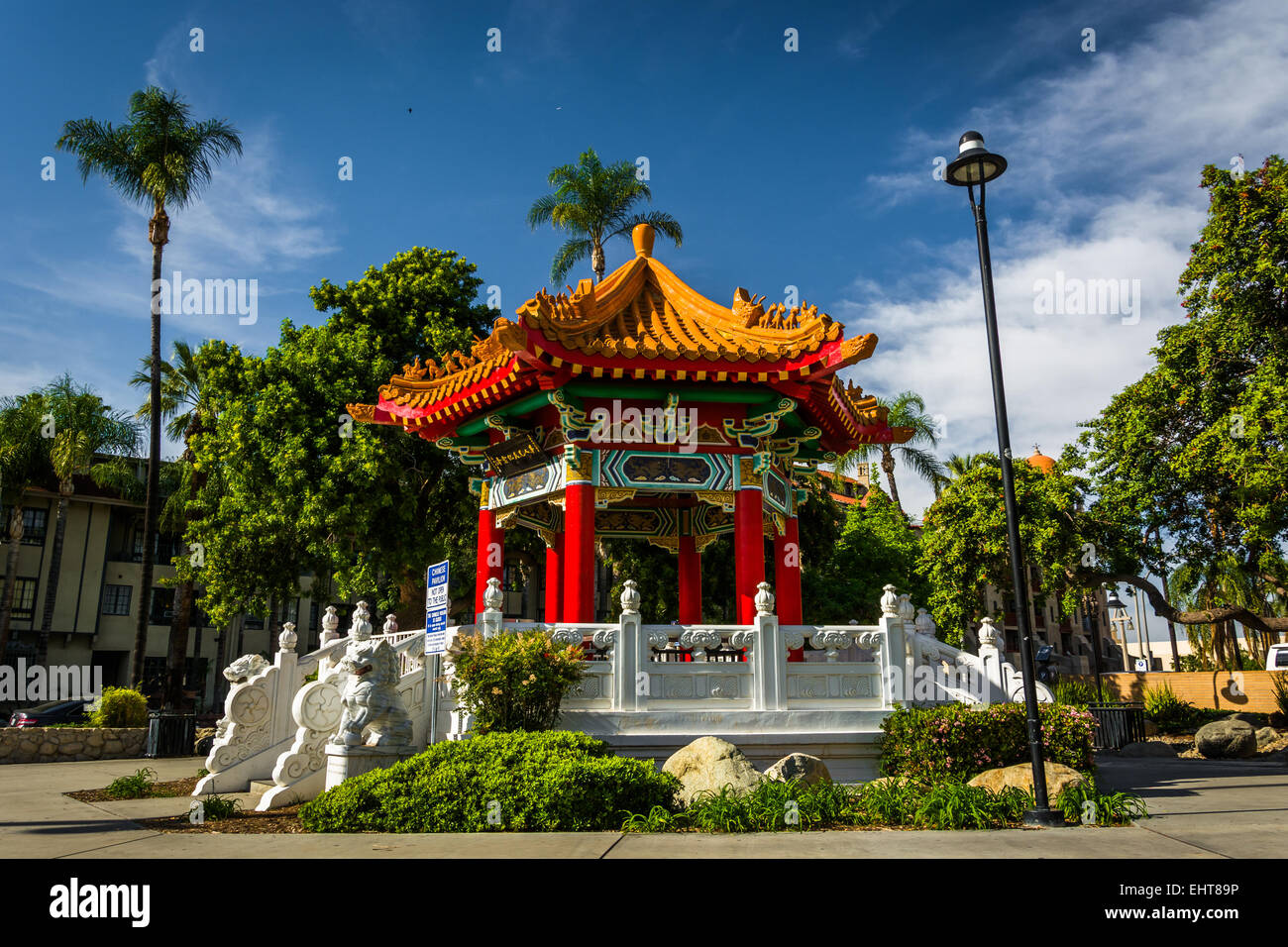 The Chinese Pavilion, in downtown Riverside, California Stock Photo - Alamy