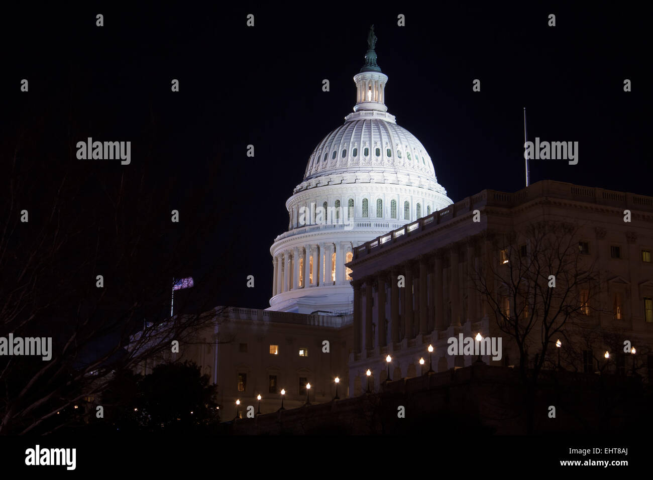 Capitol Building at night, Washington DC, USA Stock Photo - Alamy