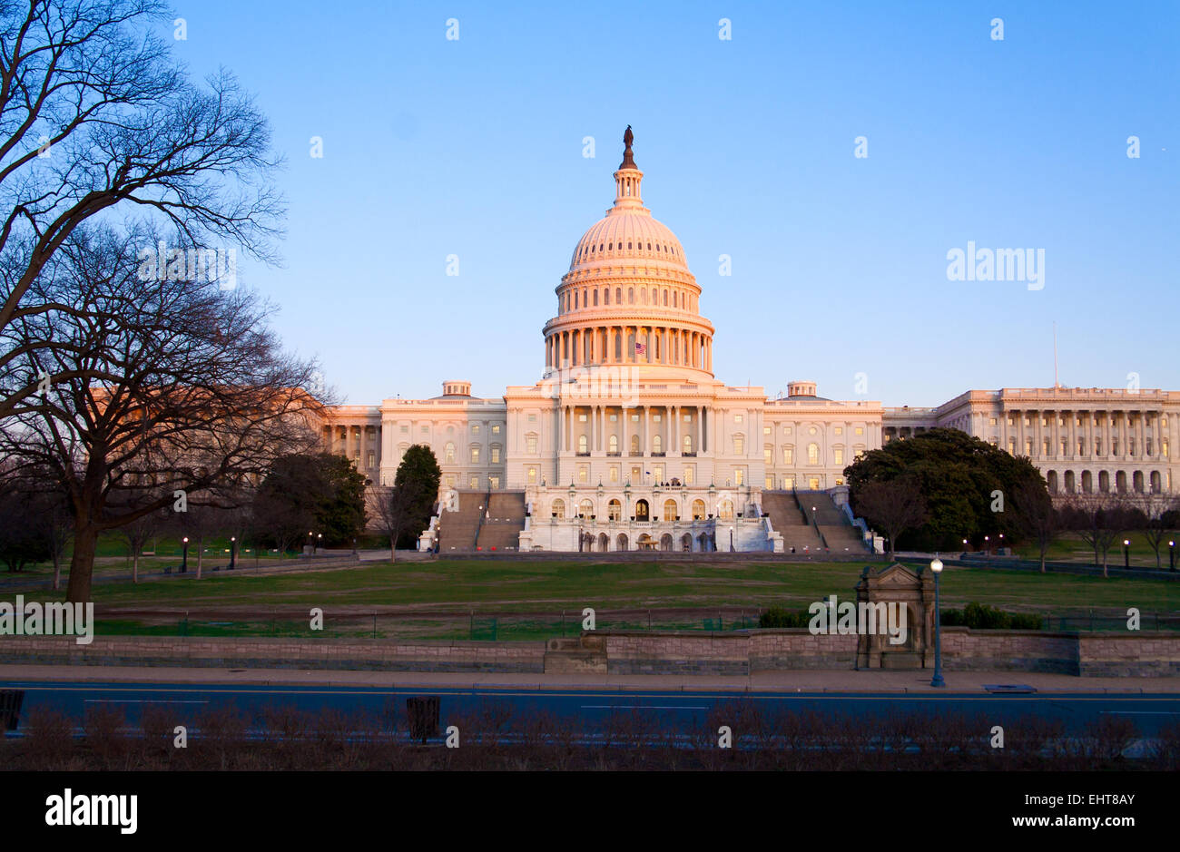Capitol Building before sunset, Washington DC, USA Stock Photo - Alamy