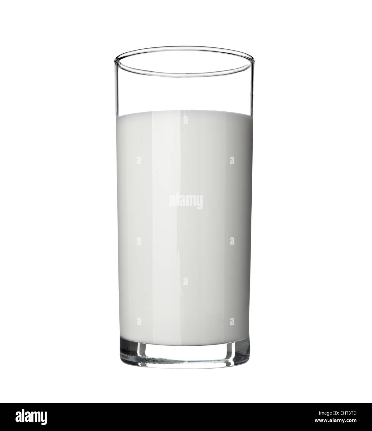 close up of glass of milk on white background with clipping path Stock ...