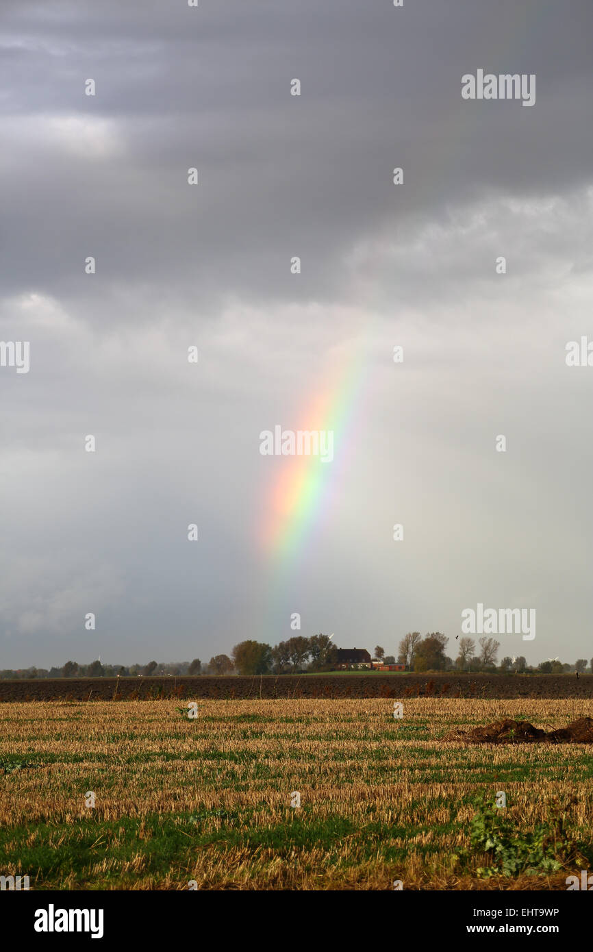 Rainbow in autumn Stock Photo - Alamy