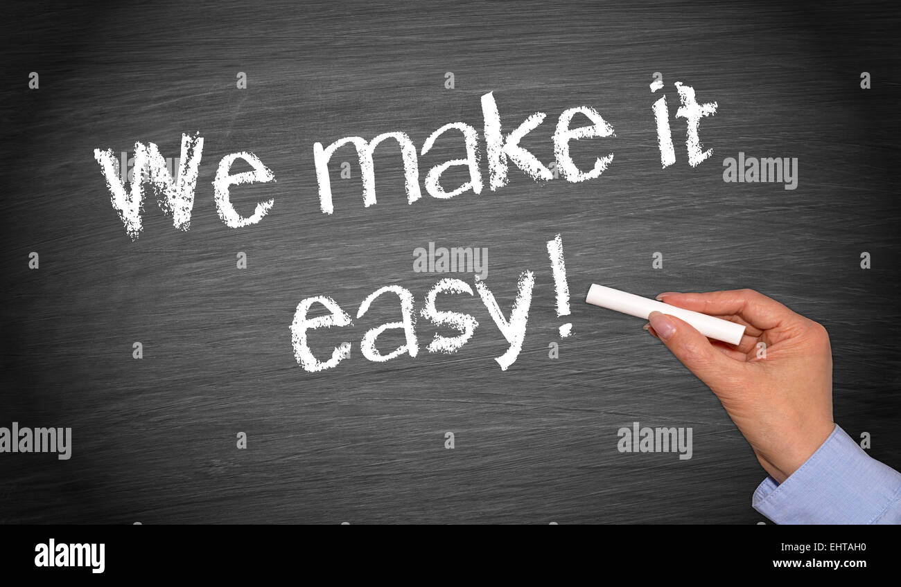 We make it easy ! Stock Photo - Alamy