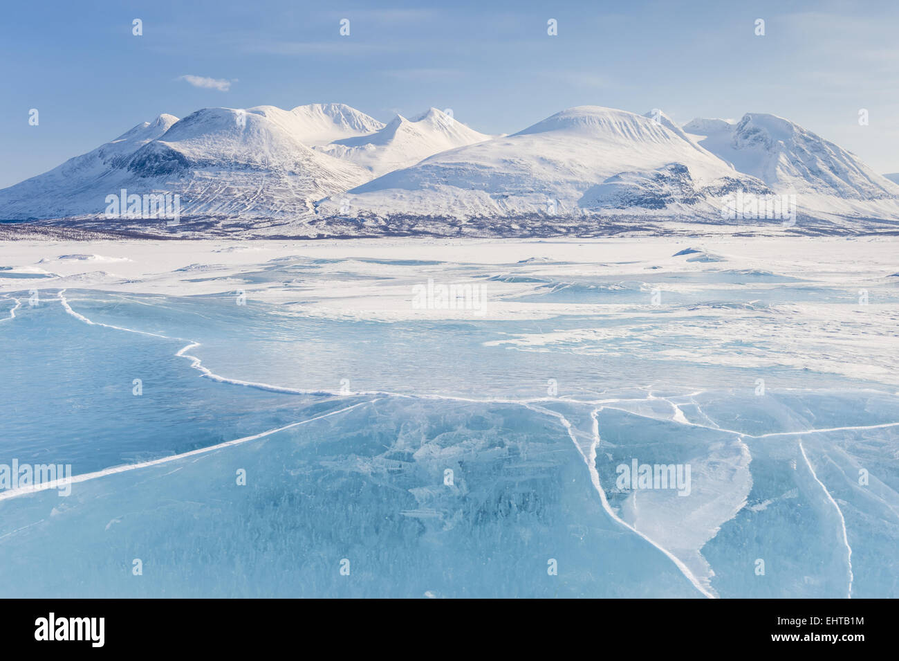 Lake Akkajaure with Mount Akka, Lapland, Sweden Stock Photo - Alamy