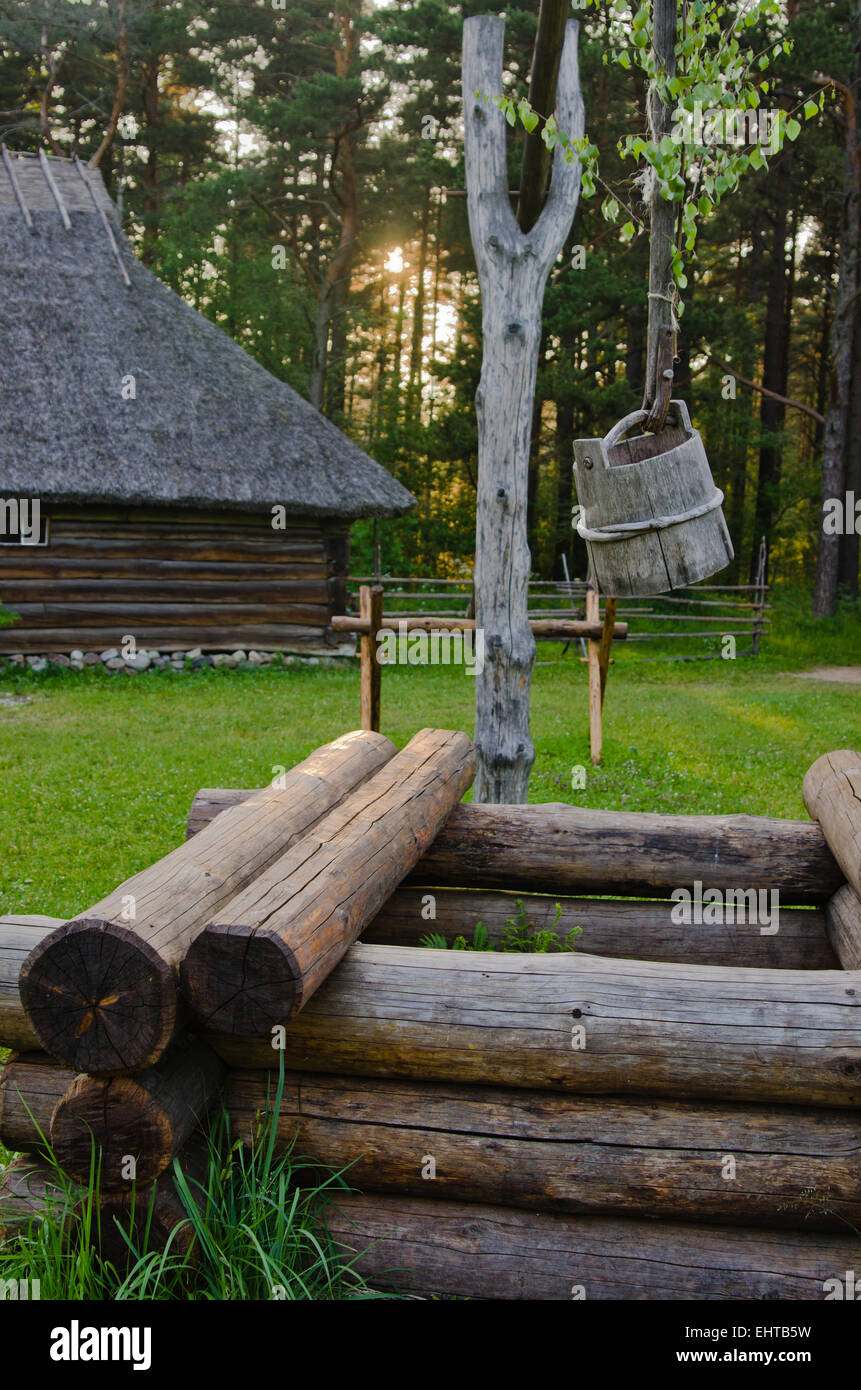 Old farmhouse water well hi-res stock photography and images - Alamy