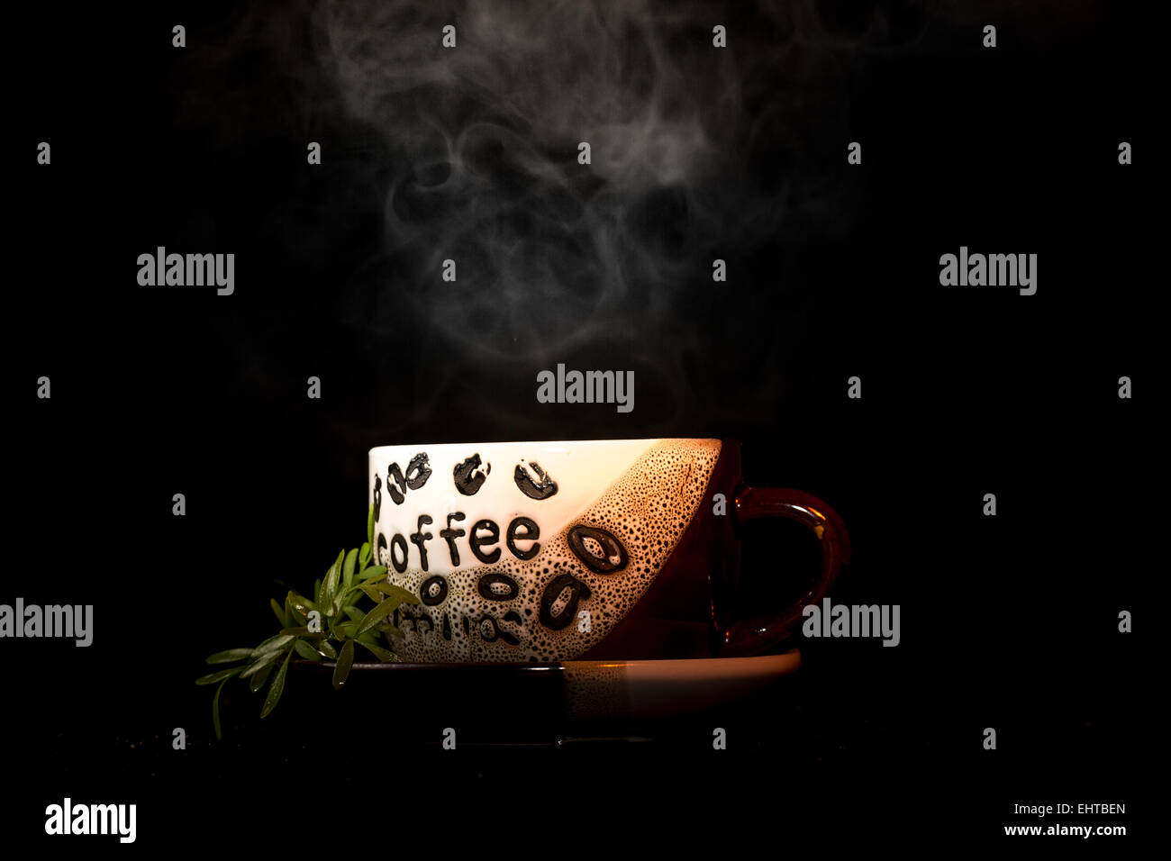 Cup steaming coffee hi-res stock photography and images - Alamy