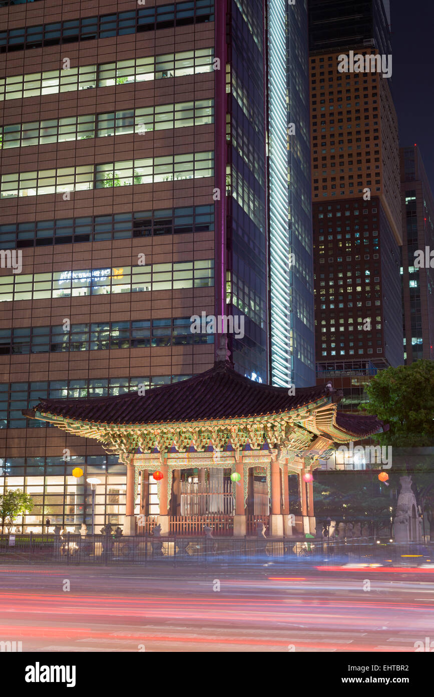 Asia, Republic of Korea, South Korea, Seoul, city center pavilion Stock ...