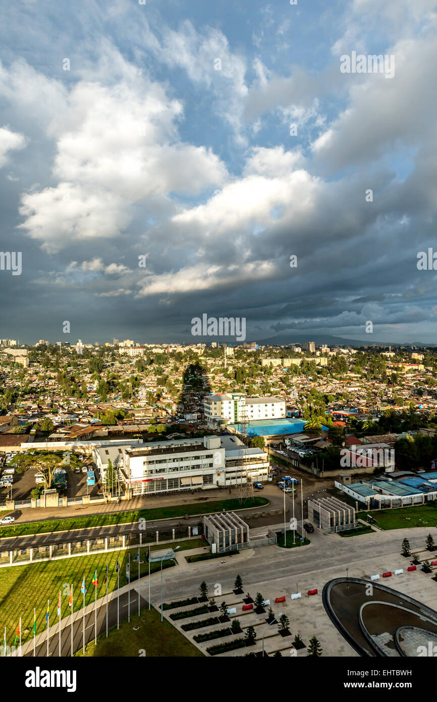 Aerial view of Addis Ababa Stock Photo - Alamy