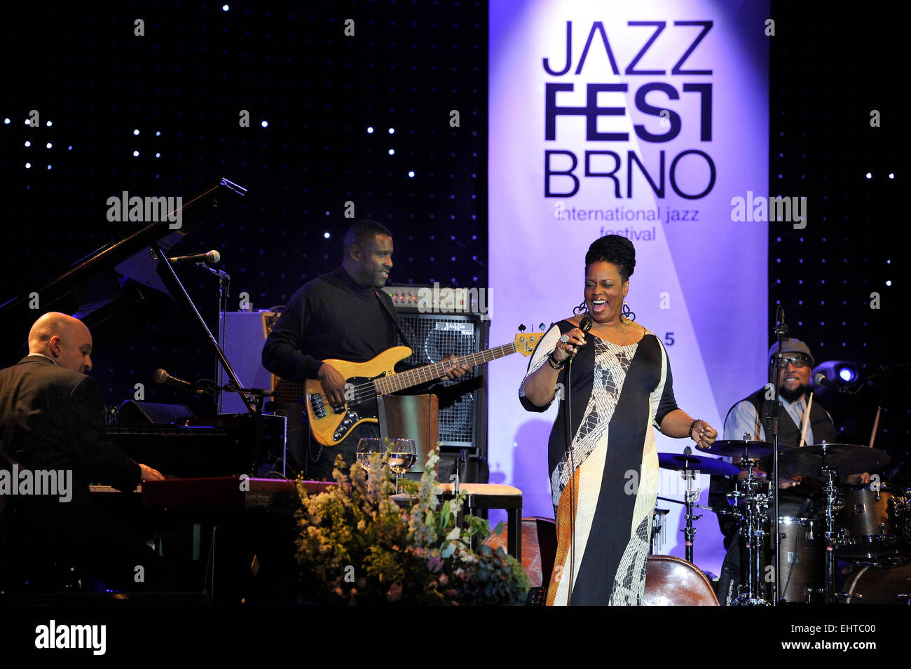 Brno, Czech Republic. 17th March, 2015. American singer Dianne Reeves ... Brno, Czech Republic. 17th March, 2015. American singer Dianne Reeves ...