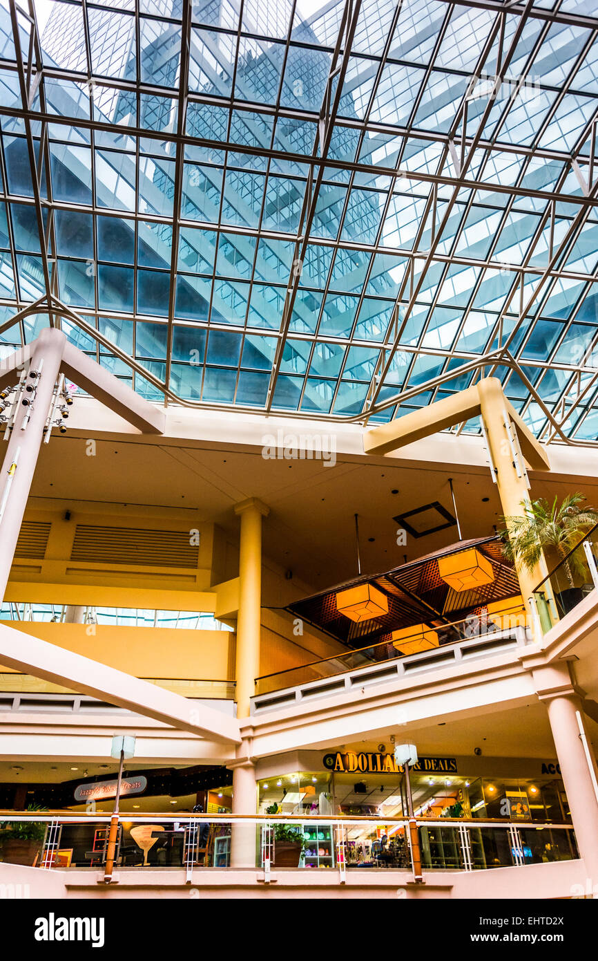 BALTIMORE - MARCH 7: The interior of The Gallery at Harborplace on ...