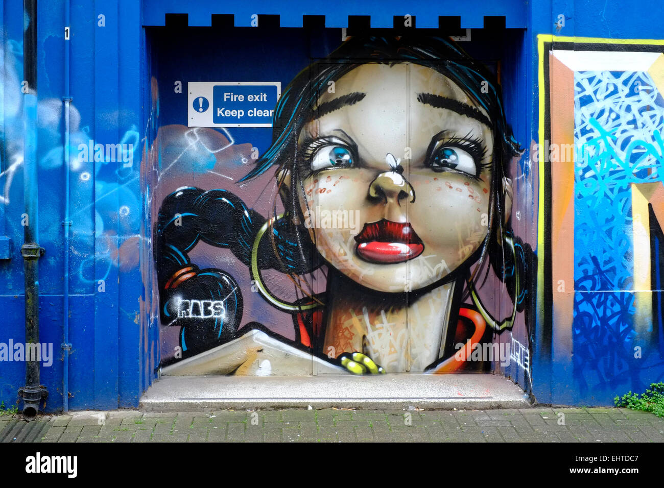 modern street art graffiti spray painted onto a wall Stock Photo - Alamy