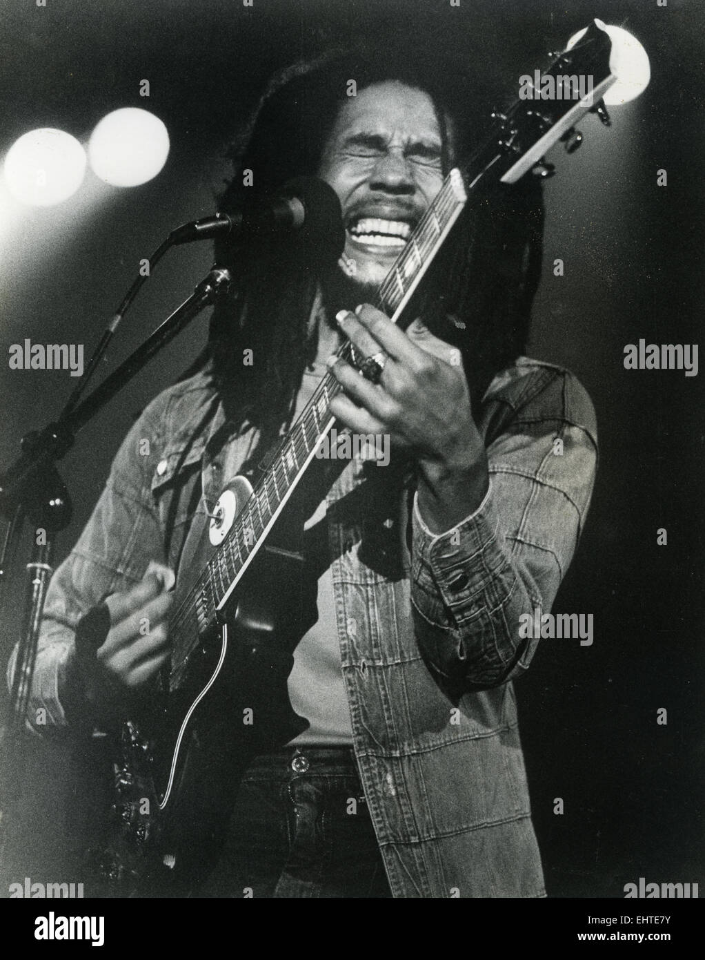 BOB MARLEY (1945-1981) Jamaican reggae musician in 1978. Photo van ...