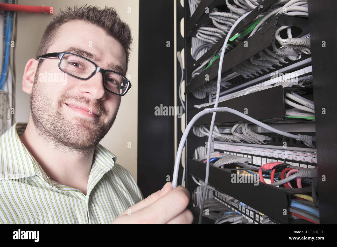 Maintenance repair server room hi-res stock photography and images - Alamy