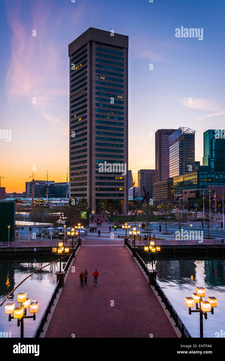 Inner harbor and baltimore world trade center hi-res stock photography ...