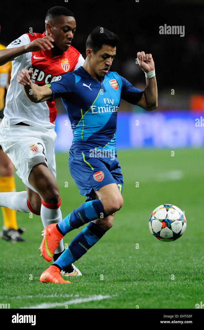 Monaco, France. 17th Mar, 2015. Champions League Football. AS Monaco ...