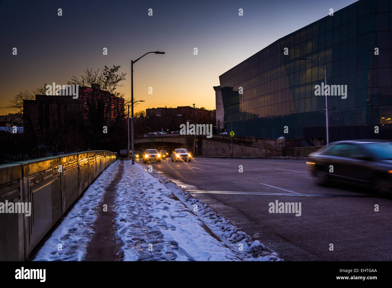 Cars on Howard Street, in Baltimore, Maryland Stock Photo - Alamy
