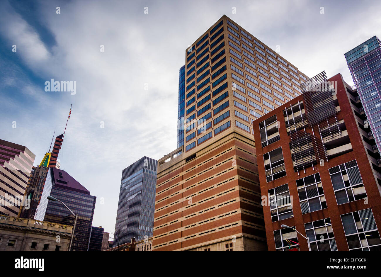 Cluster of highrises in downtown Baltimore, Maryland Stock Photo - Alamy