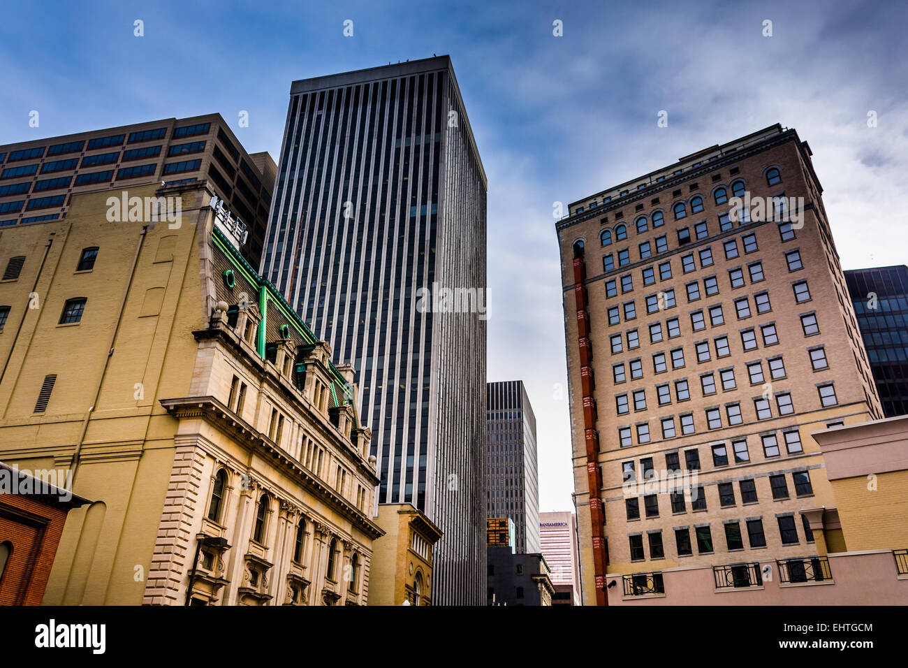 Cluster of highrises in downtown Baltimore, Maryland Stock Photo - Alamy