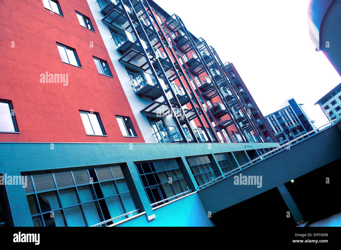 Waterloo flats, Temple Street, Newcastle Stock Photo - Alamy