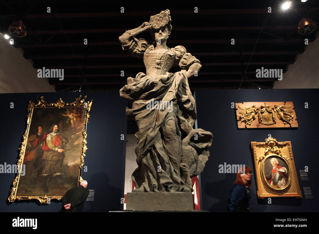 Allegory of Pride. Sandstone statue by Baroque sculptor Matthias ...