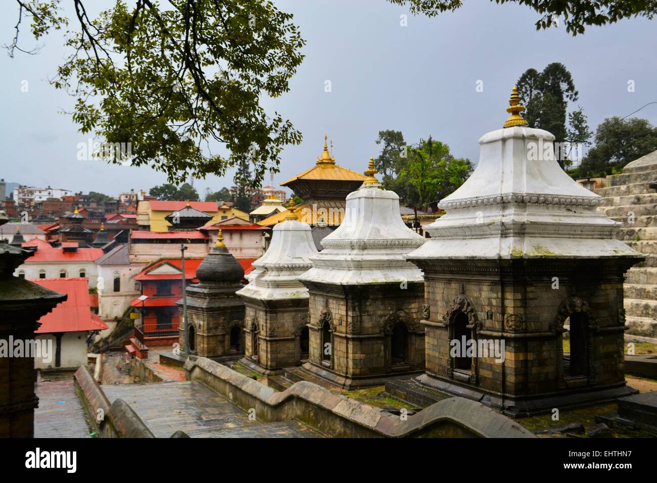 Pashupatinath temple and cremation ghats, Khatmandu Stock Photo - Alamy