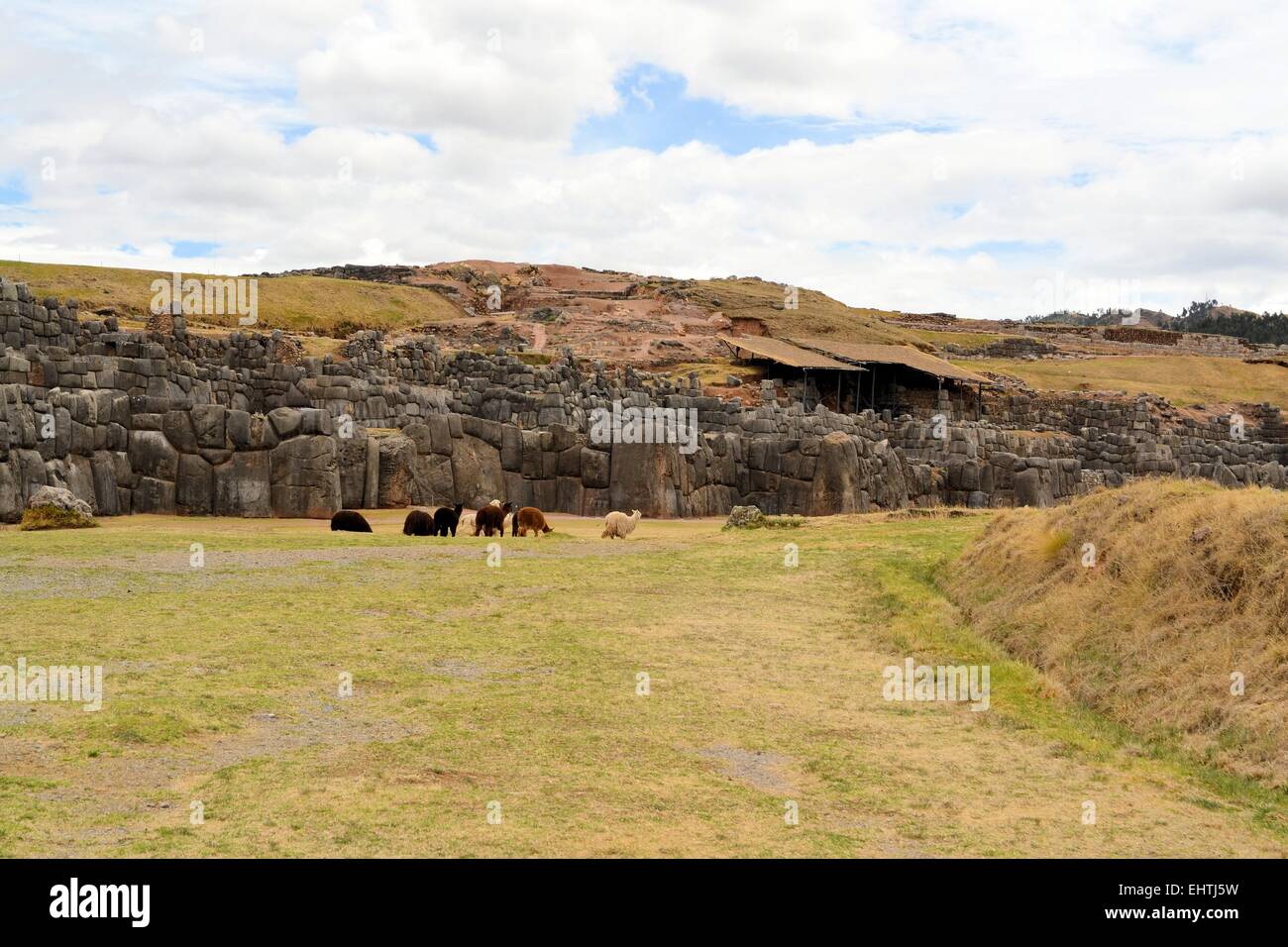 Ancient Inca fortress Saksaywaman, Cusco, Peru Stock Photo - Alamy