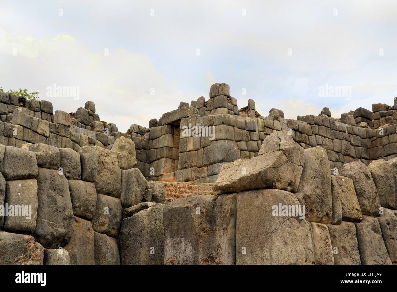 Ancient Inca fortress Saksaywaman, Cusco, Peru Stock Photo - Alamy