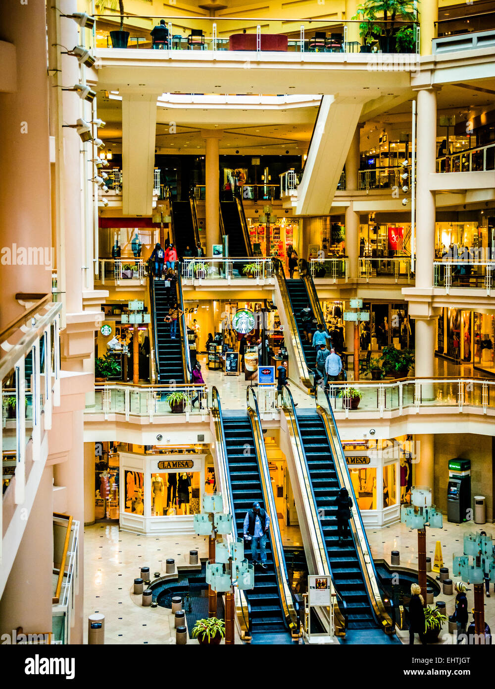 BALTIMORE - MARCH 7: The interior of The Gallery at Harborplace on ...