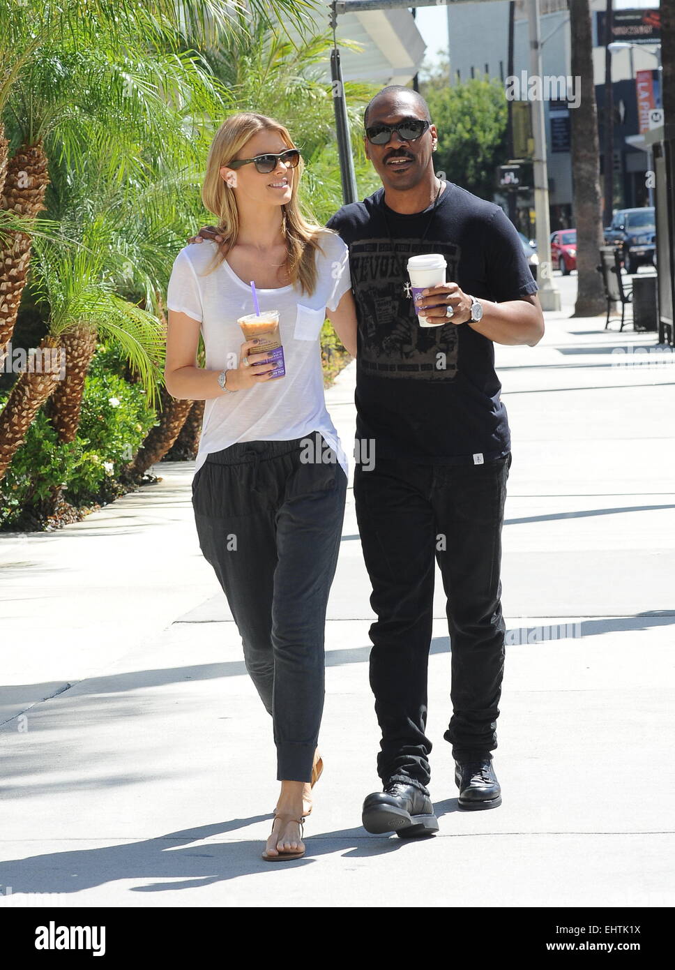 Eddie Murphy and his girlfriend Paige Butcher grab coffee while out ...