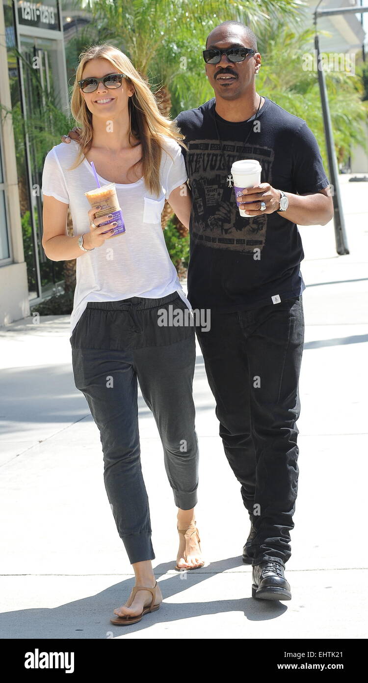 Eddie Murphy and his girlfriend Paige Butcher grab coffee while out ...