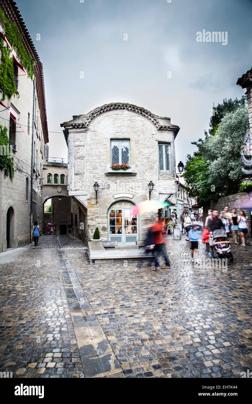 A day inside the walls of Carcassonne Castle Stock Photo - Alamy