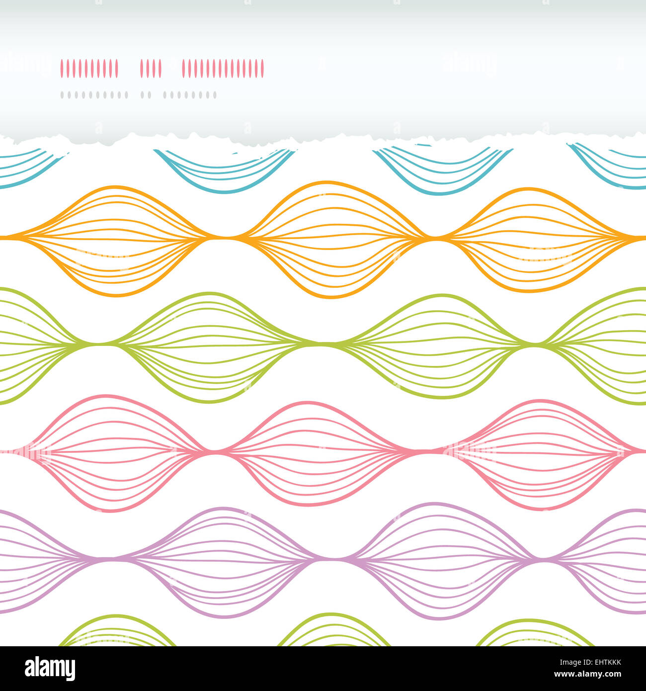 Colorful horizontal torn ogee seamless pattern background Stock Photo ...
