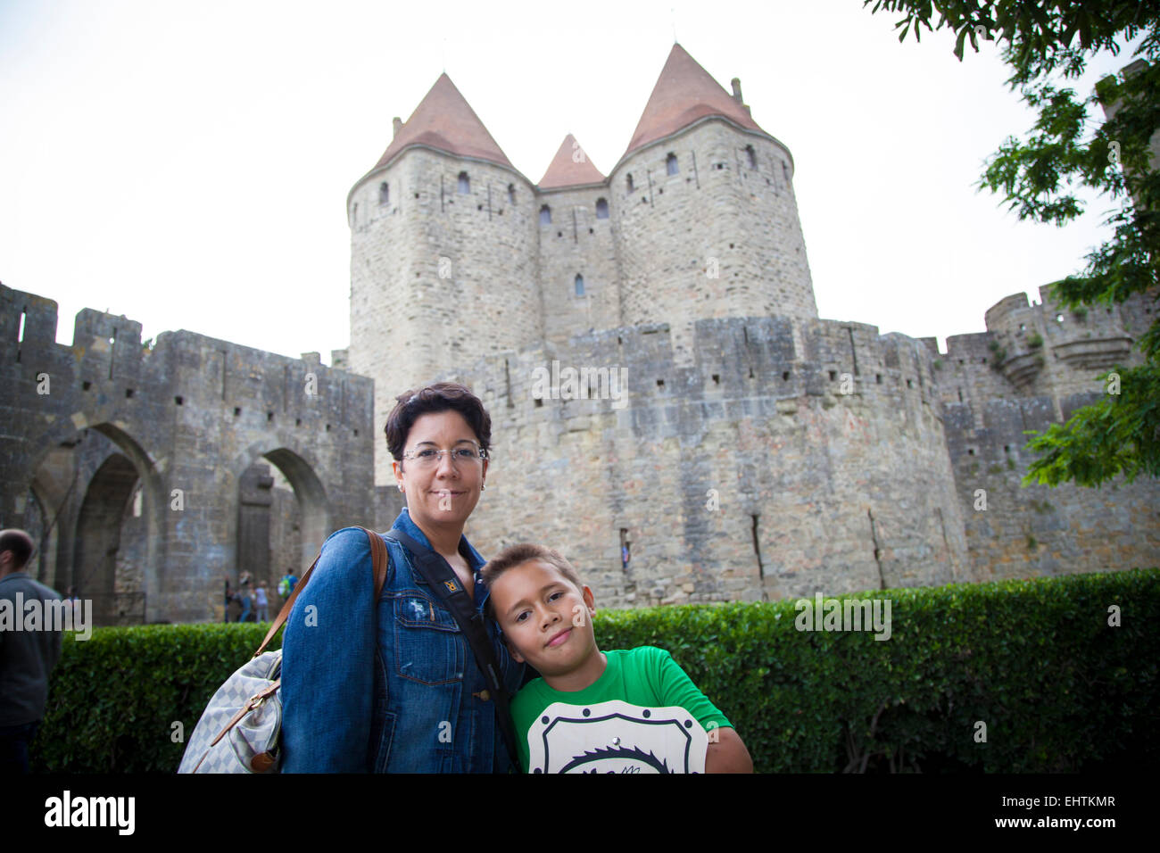 A day inside the walls of Carcassonne Castle Stock Photo - Alamy
