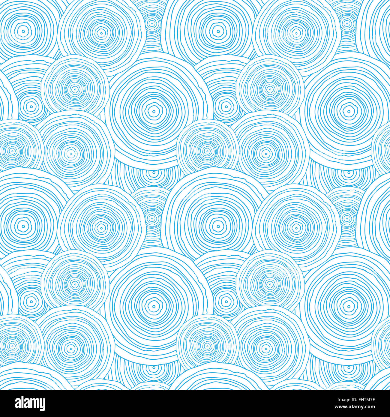 Doodle circle water texture seamless pattern background Stock Photo - Alamy