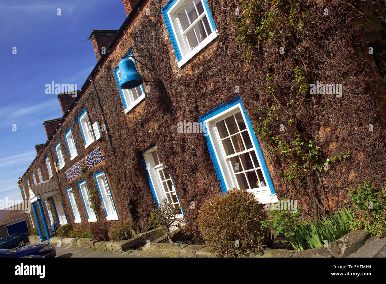 The Blue Bell Hotel, Belford Stock Photo - Alamy