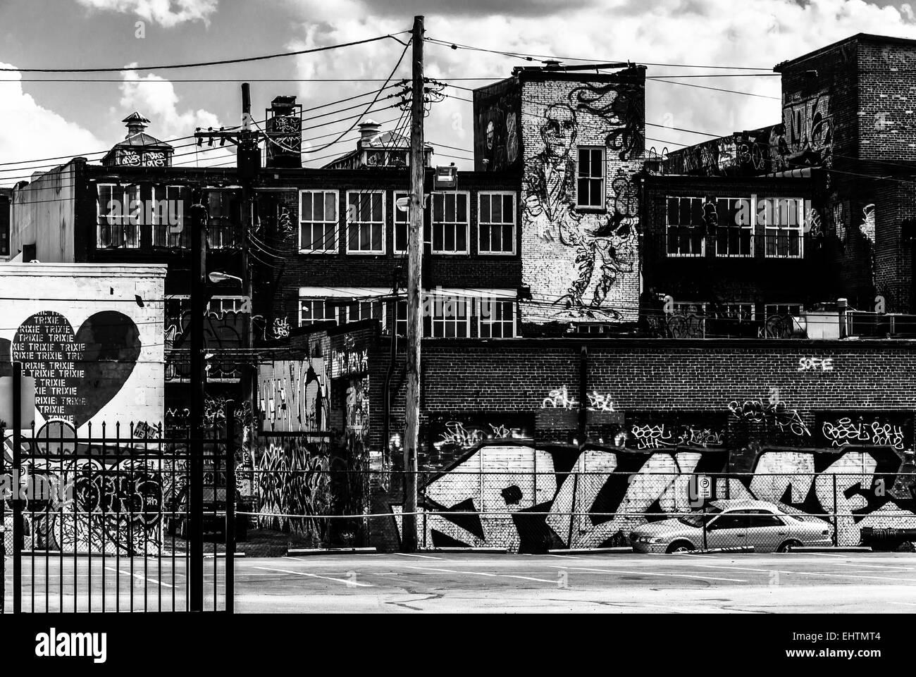 Yellow color buildings Black and White Stock Photos & Images - Alamy