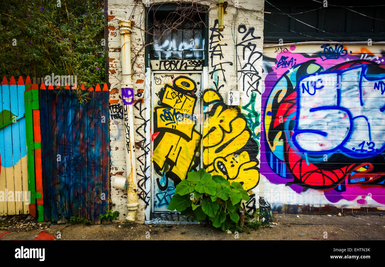Graffiti on a wall in Baltimore, Maryland Stock Photo - Alamy
