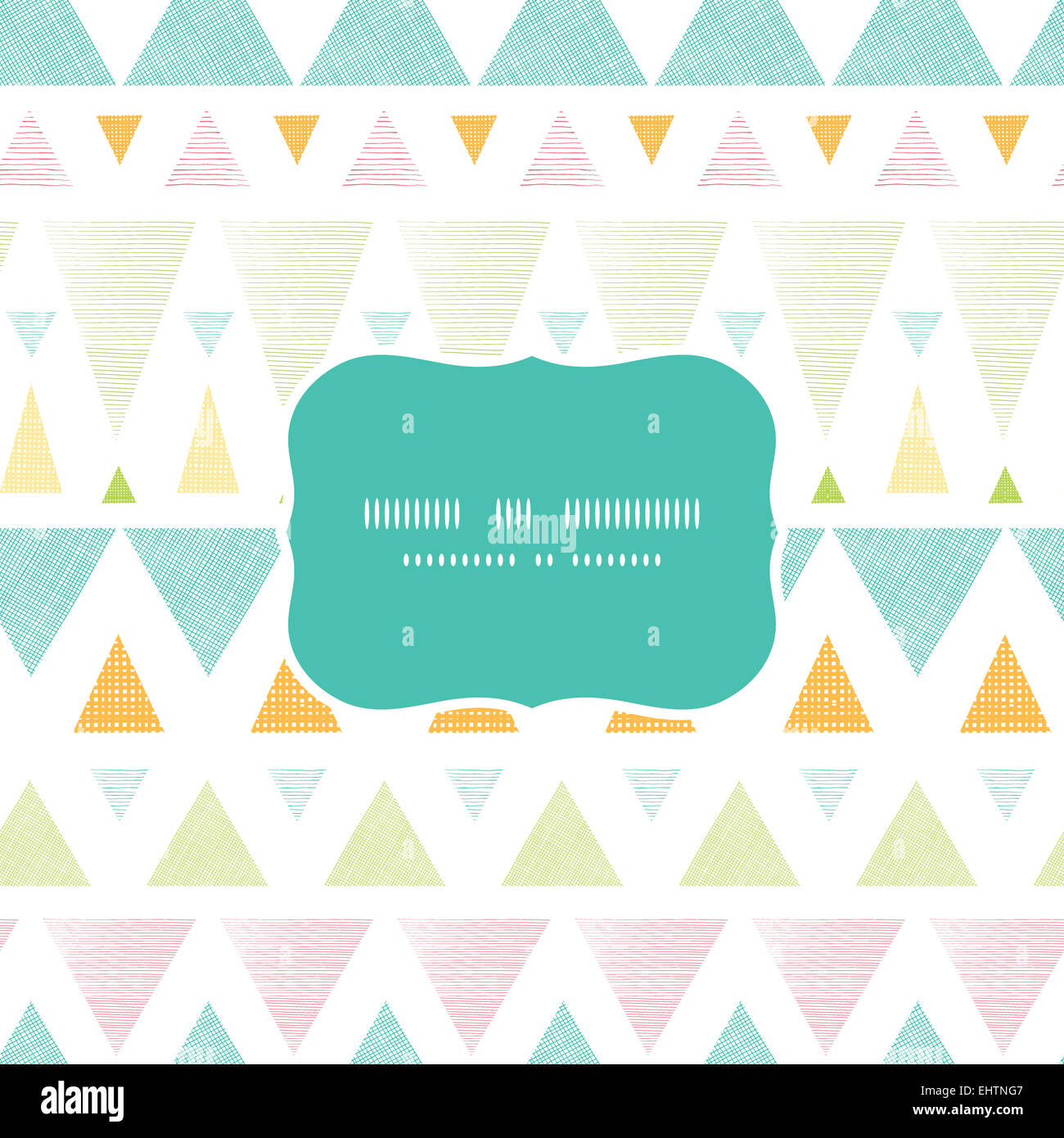 Abstract ikat triangles stripes frame seamless pattern background Stock Photo - Alamy
