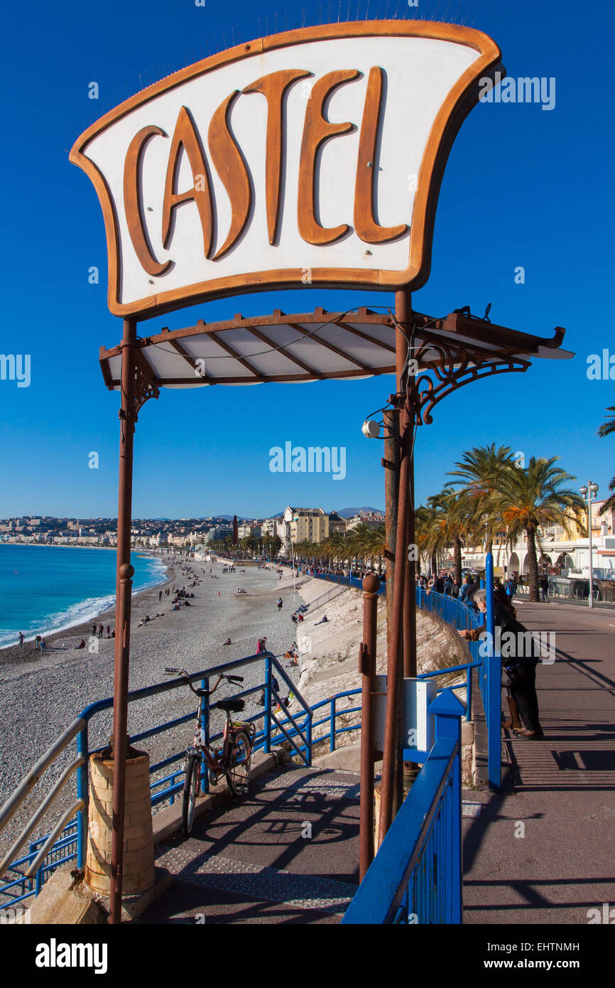 Castel beach nice hi-res stock photography and images - Alamy