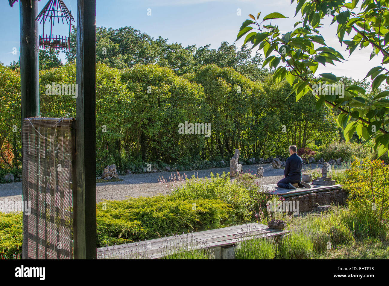 ZEN GARDEN OF MONTVENDRE, (26) DROME, FRANCE Stock Photo - Alamy