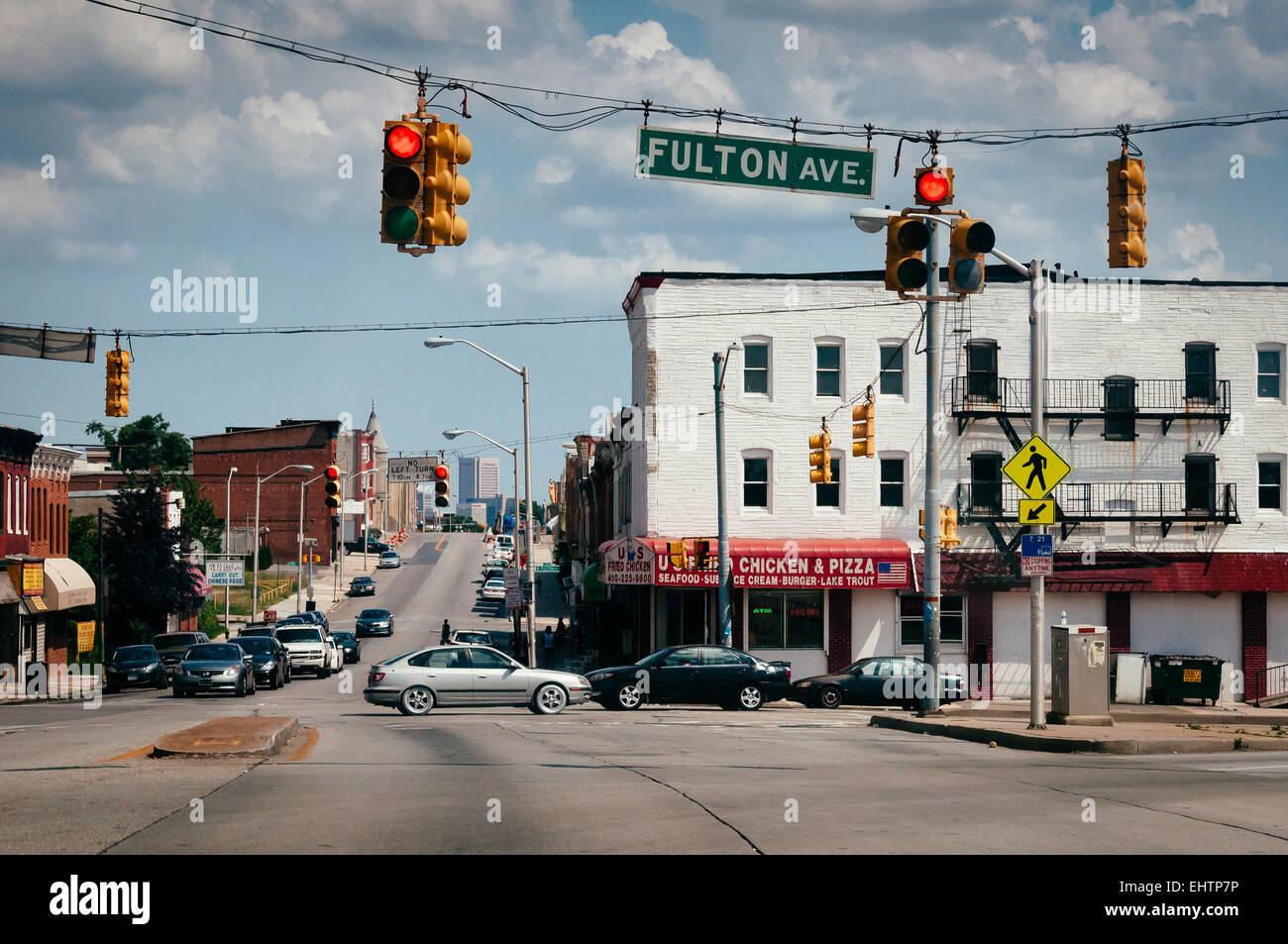 Intersection of Pennsylvania Avenue and Fulton Avenue in Baltimore ...
