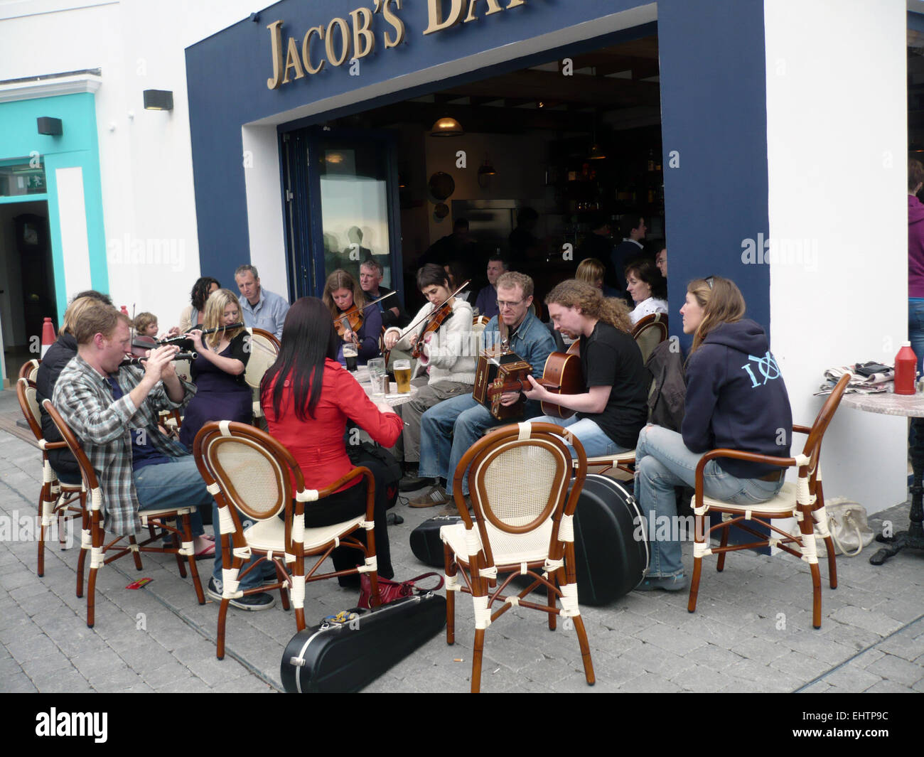 music session outside jacobs during the fiddle fair baltimore west cork ...
