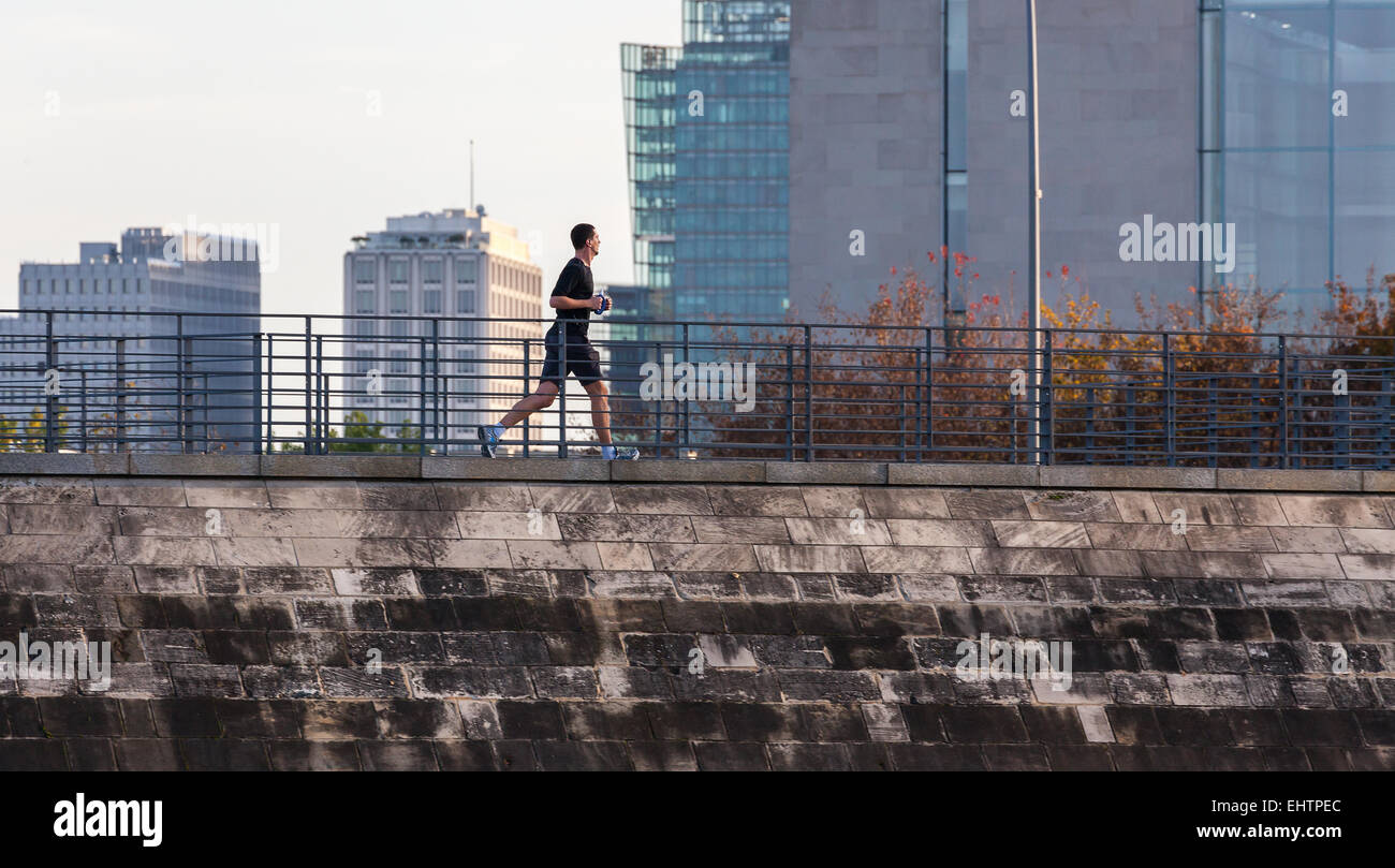 jogging in the city Stock Photo - Alamy