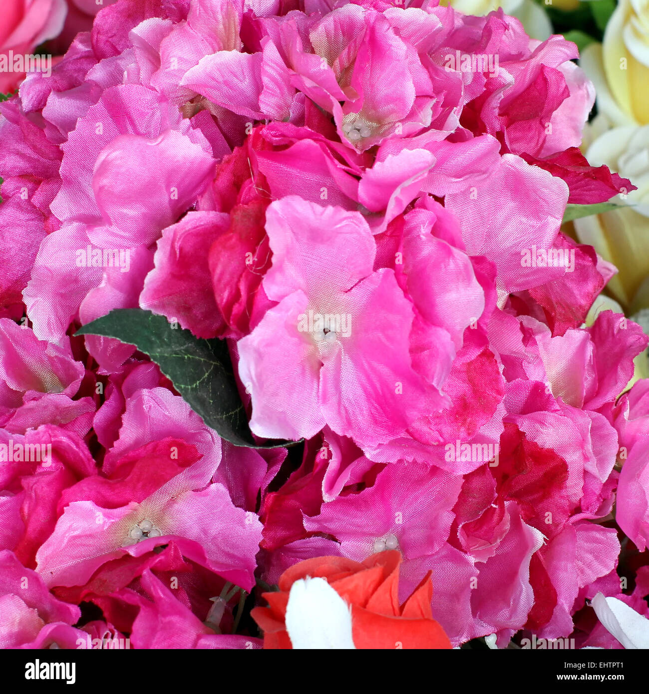 The beautiful decoration artificial flower Stock Photo - Alamy